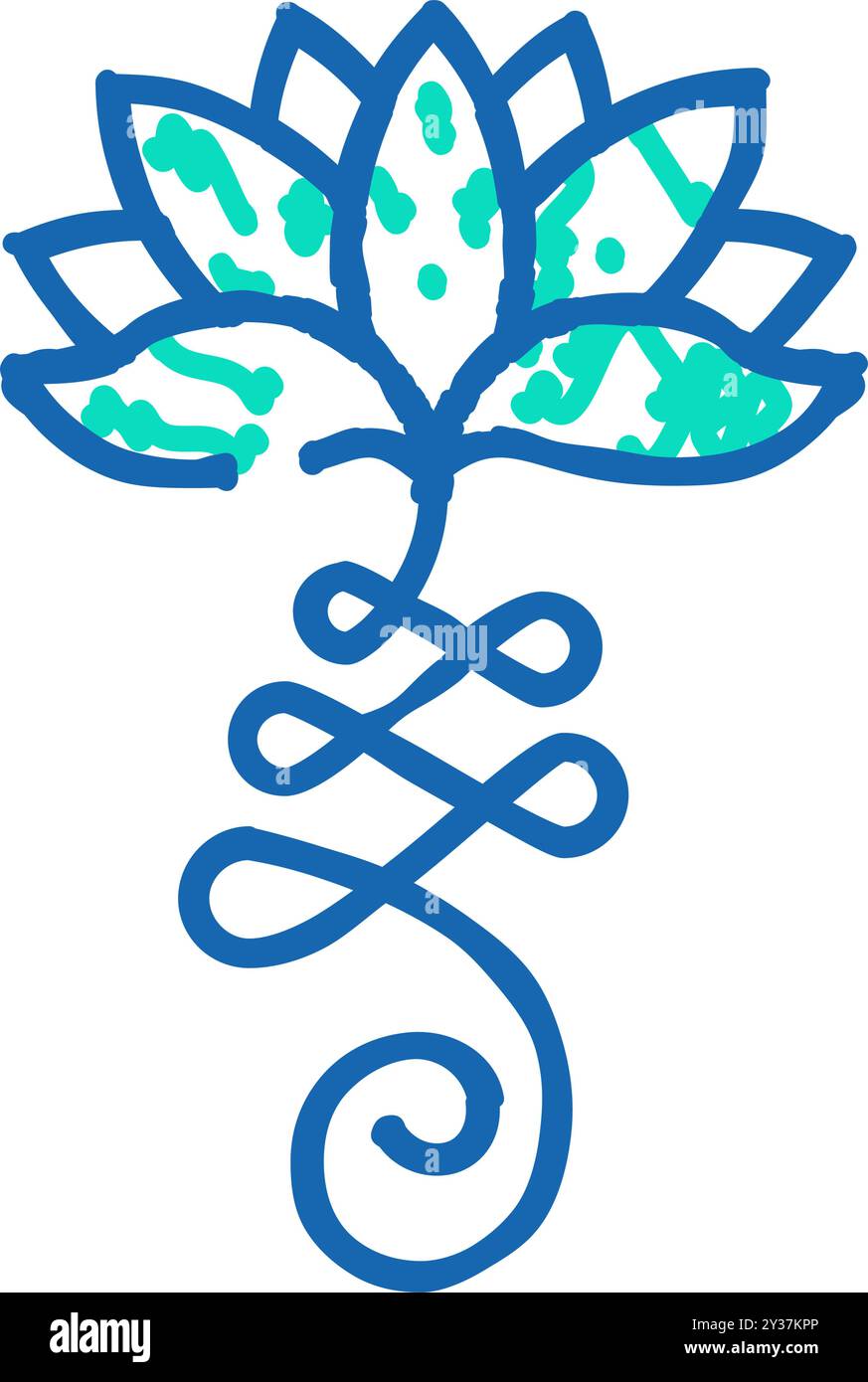 enlightenment buddhism icon doodle illustration Stock Vector Image ...