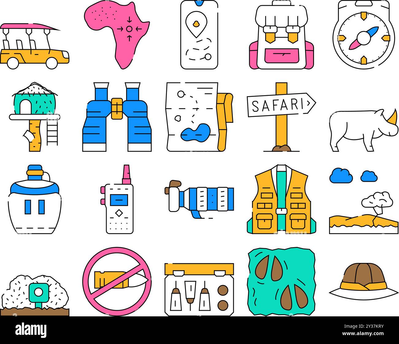 Safari hunting walkie talkie Cut Out Stock Images & Pictures - Alamy