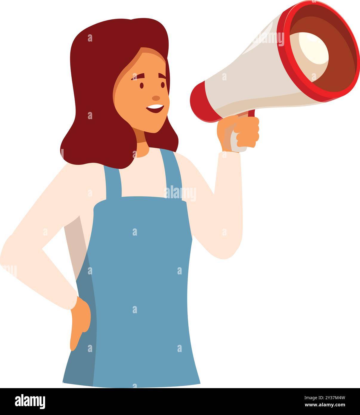 Woman making important announcement hi-res stock photography and images ...