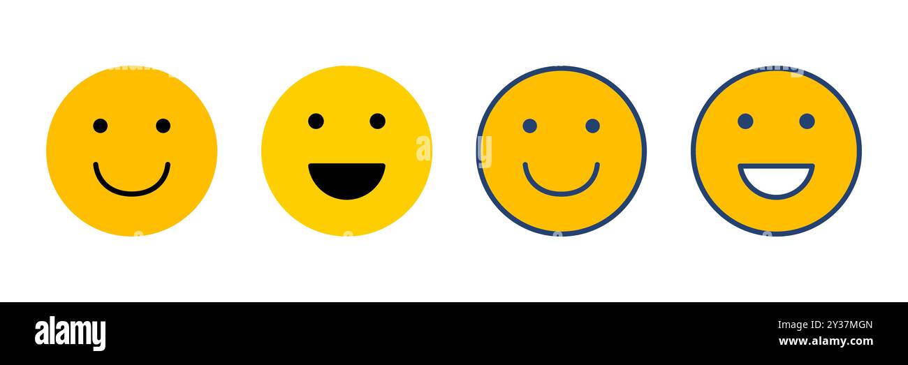 smile icon vector. smile emoticon icon. feedback Stock Vector Image ...