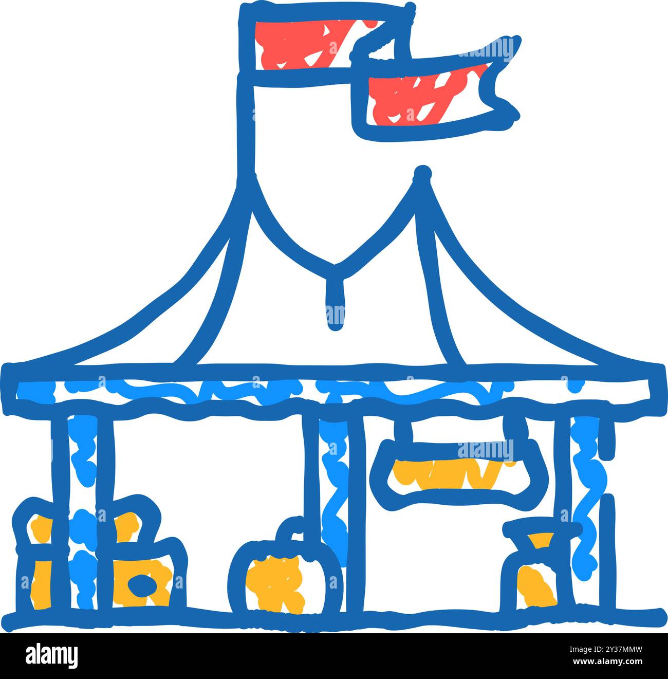 harvest fair autumn icon doodle illustration Stock Vector Image & Art ...