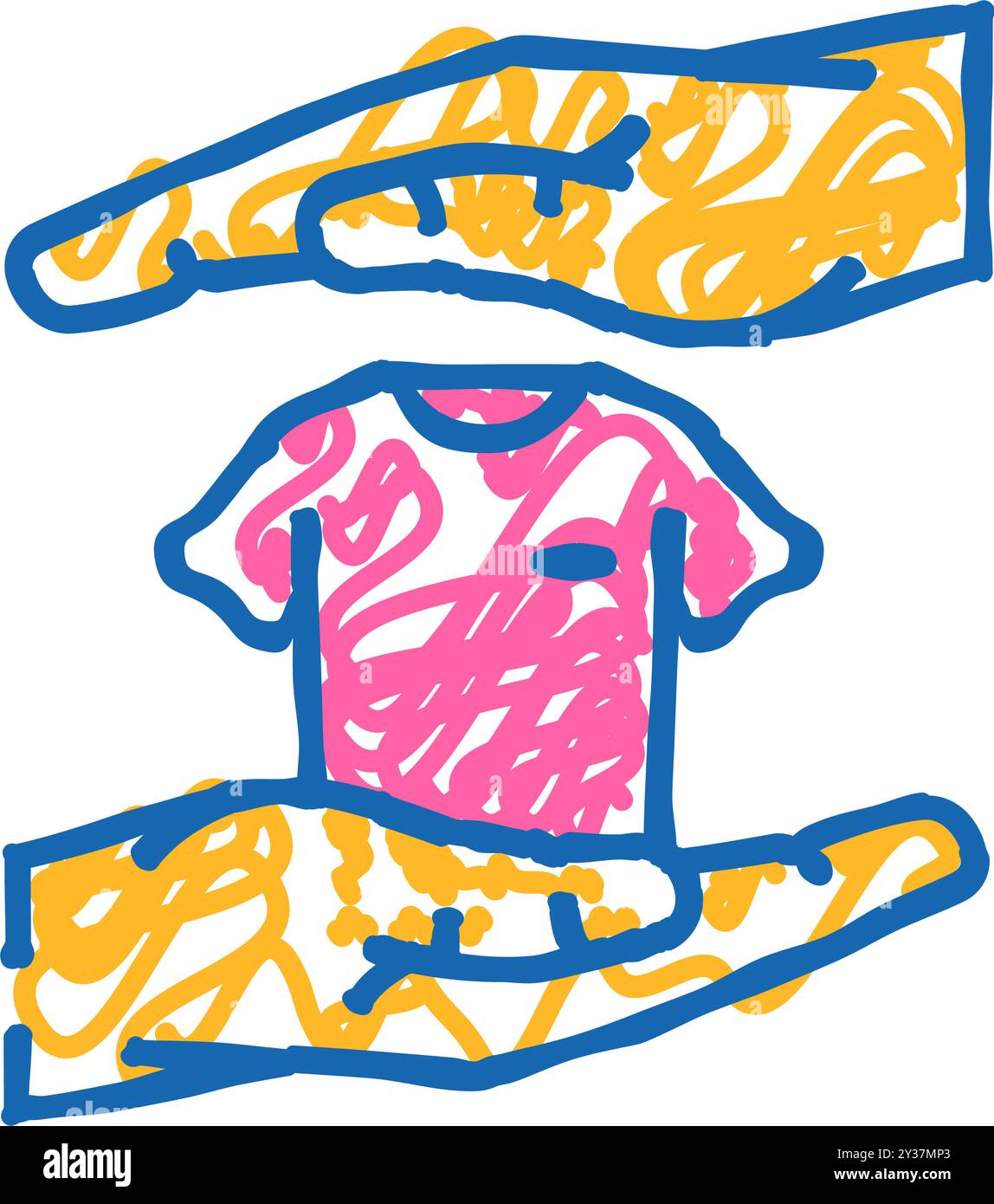 ethical production sustainable fashion icon doodle illustration Stock ...