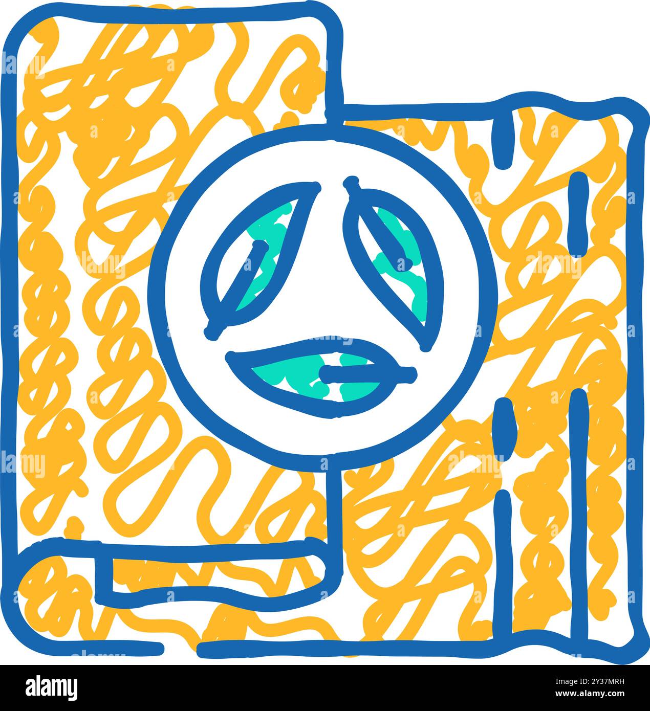 biodegradable materials sustainable fashion icon doodle illustration ...