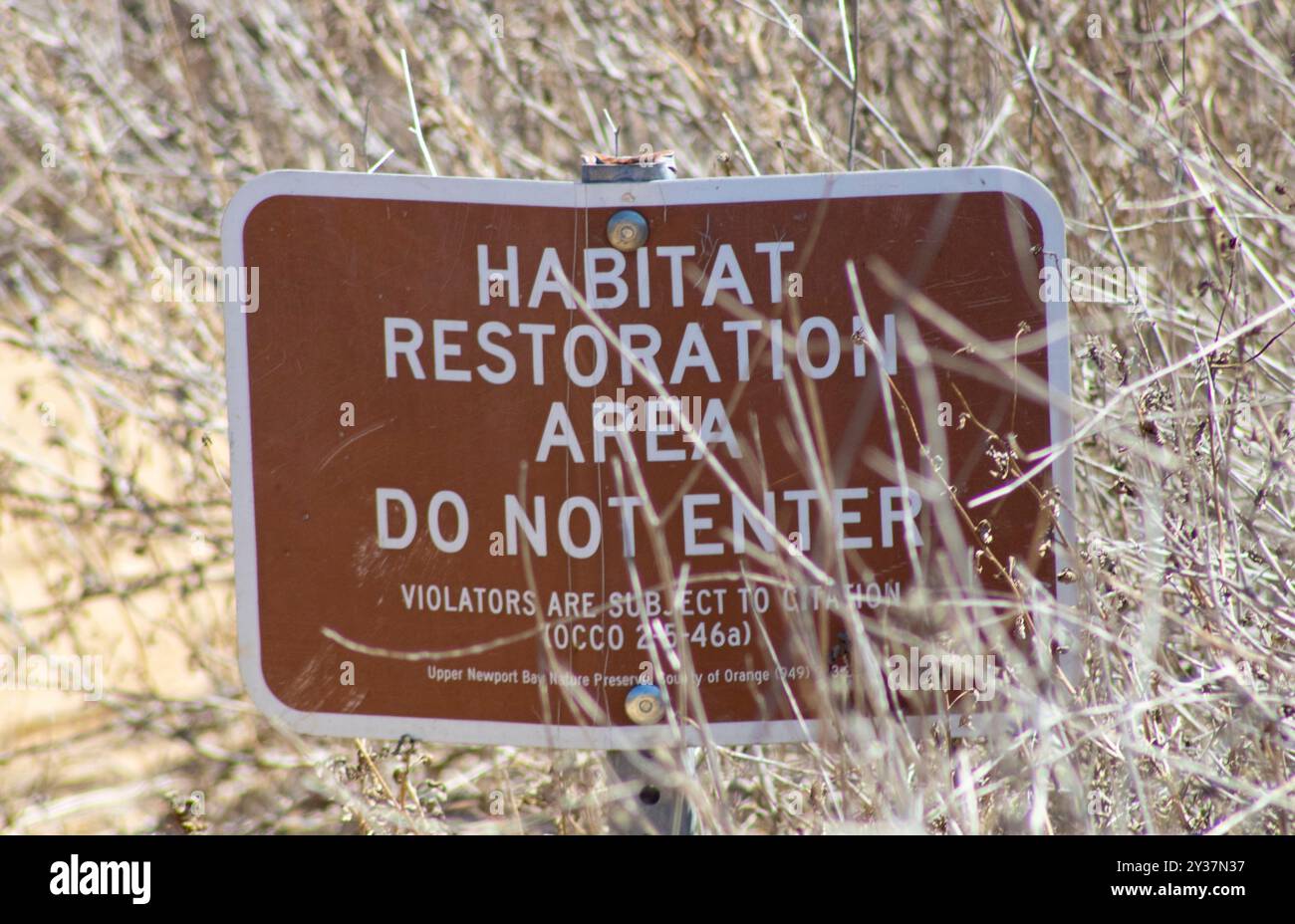 Habitat restoration sign hi-res stock photography and images - Alamy