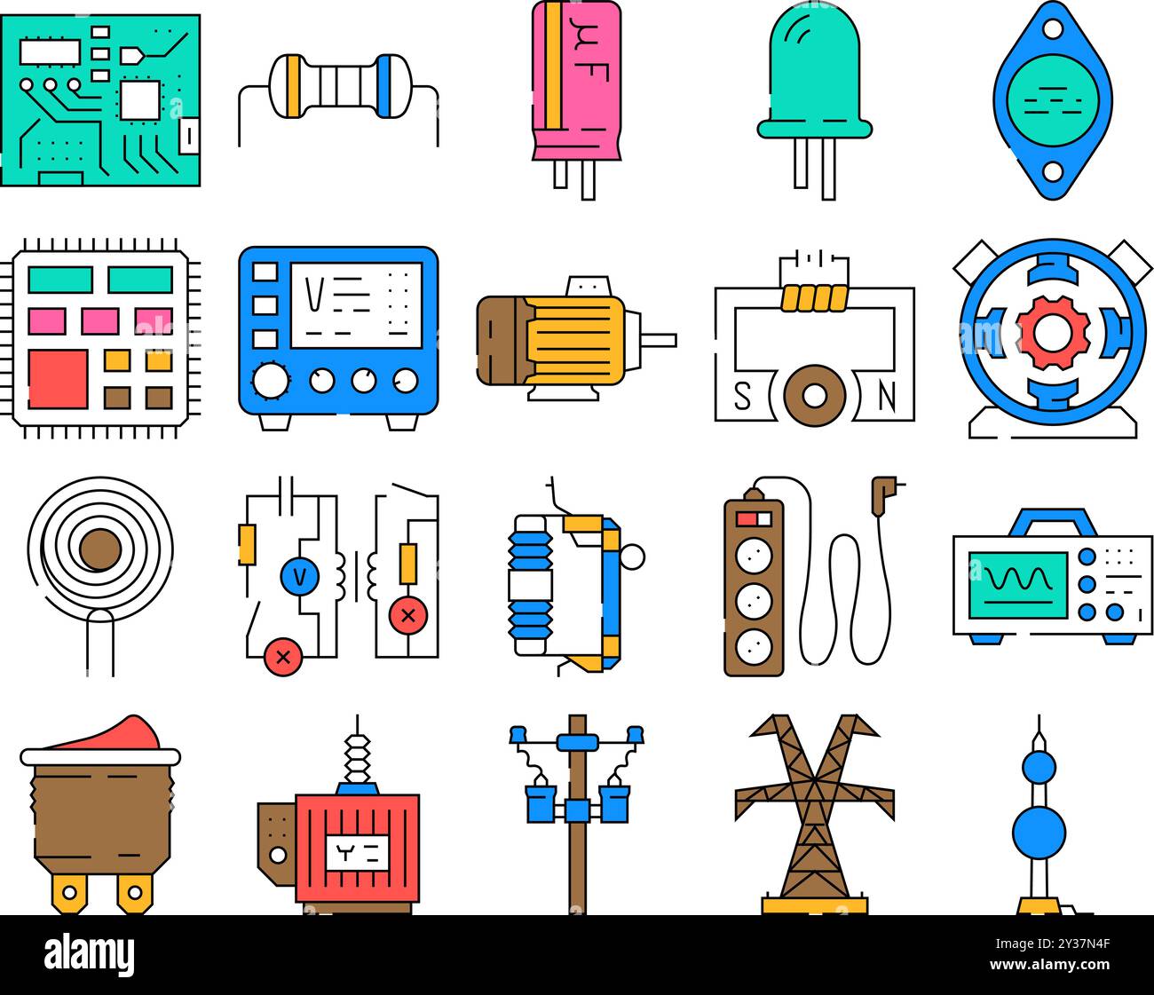 Maintenance work substation Stock Vector Images - Alamy