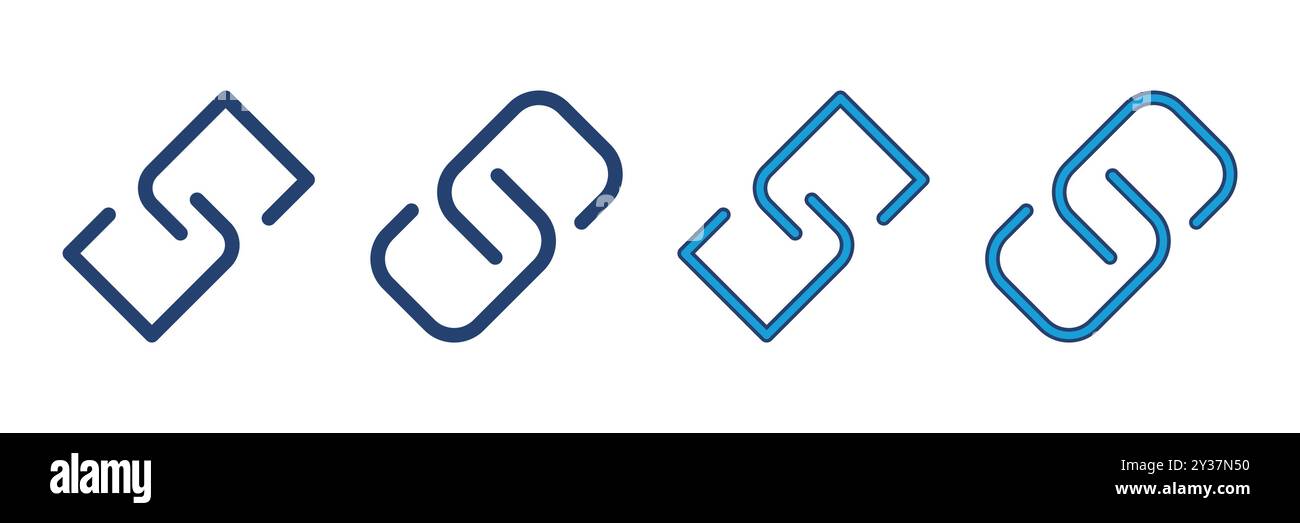 Link icon vector. Hyperlink chain symbol Stock Vector Image & Art - Alamy