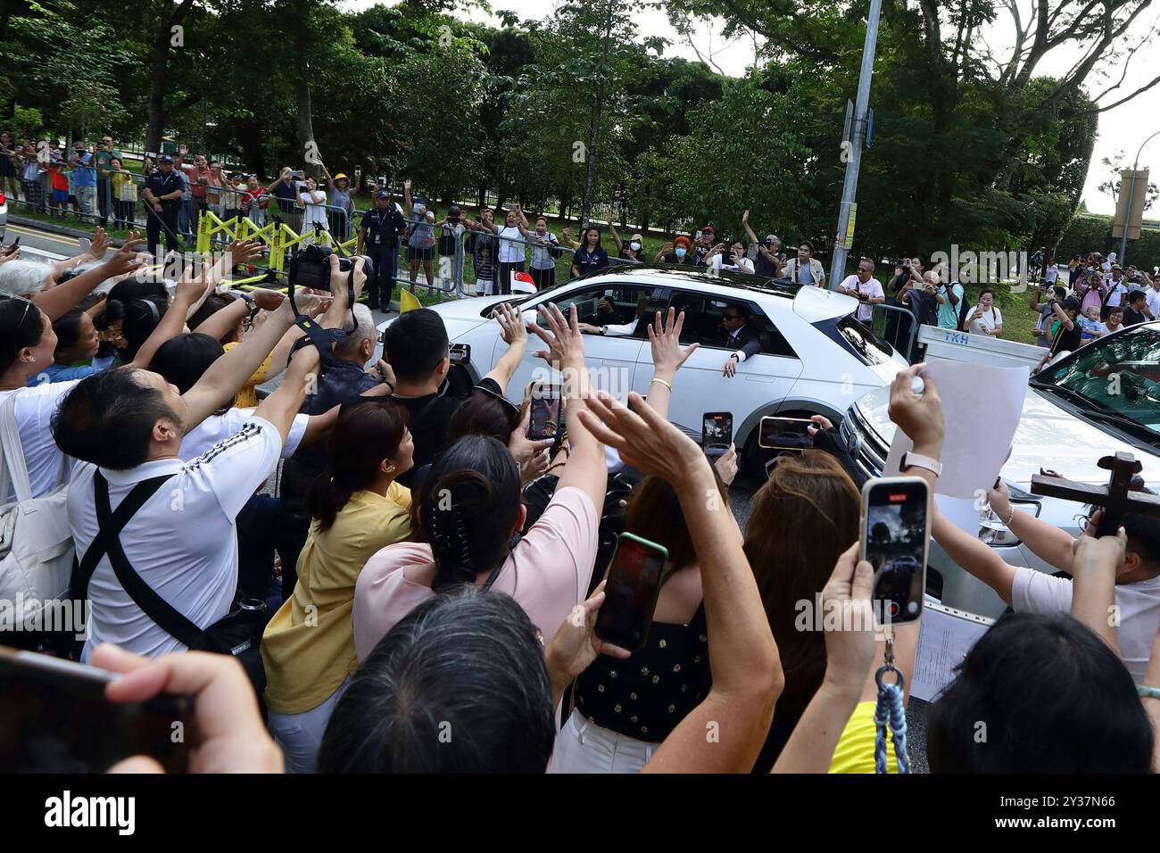 Pope Francis arrives at St Theresa's Home in Singapore, Friday, Sept ...