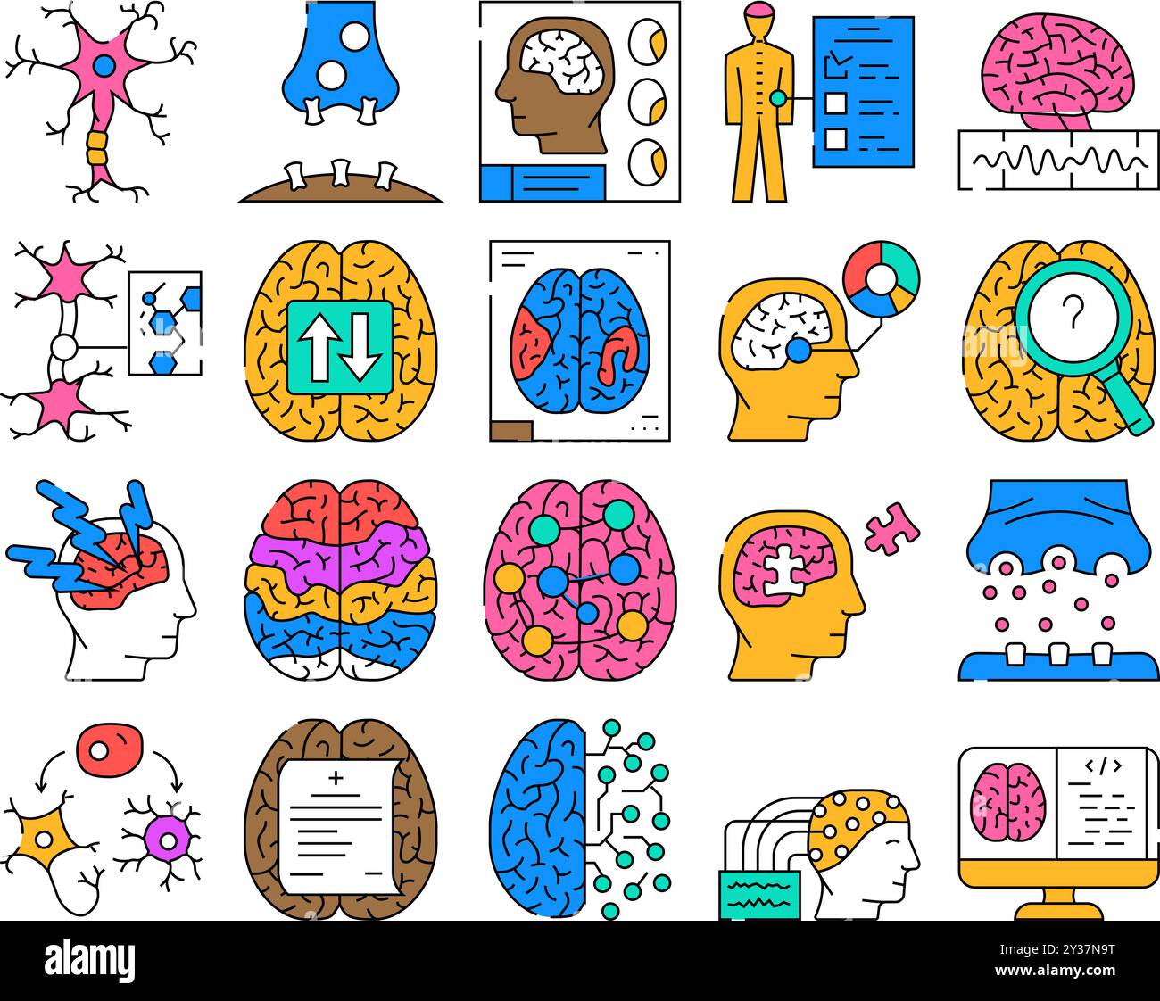 neuroscience brain doctor medical icons set vector Stock Vector Image ... neuroscience brain doctor medical icons set vector Stock Vector Image ...