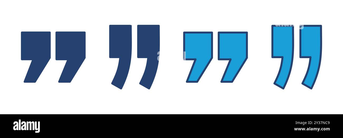 Quote icon vector. Quotation mark symbol Stock Vector Image & Art - Alamy