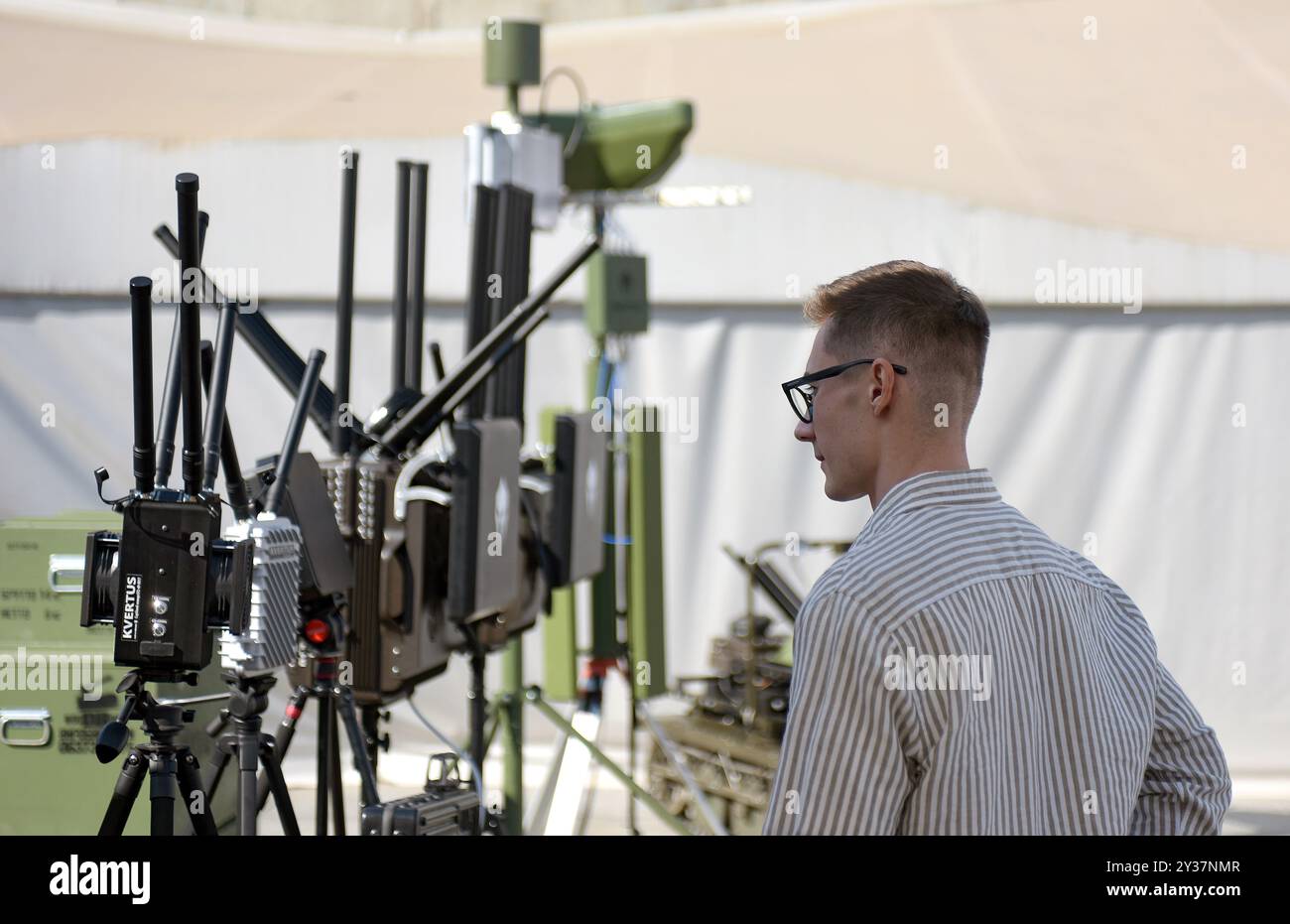 Non Exclusive: KYIV, UKRAINE - SEPTEMBER 11, 2024 - Electronic warfare ...