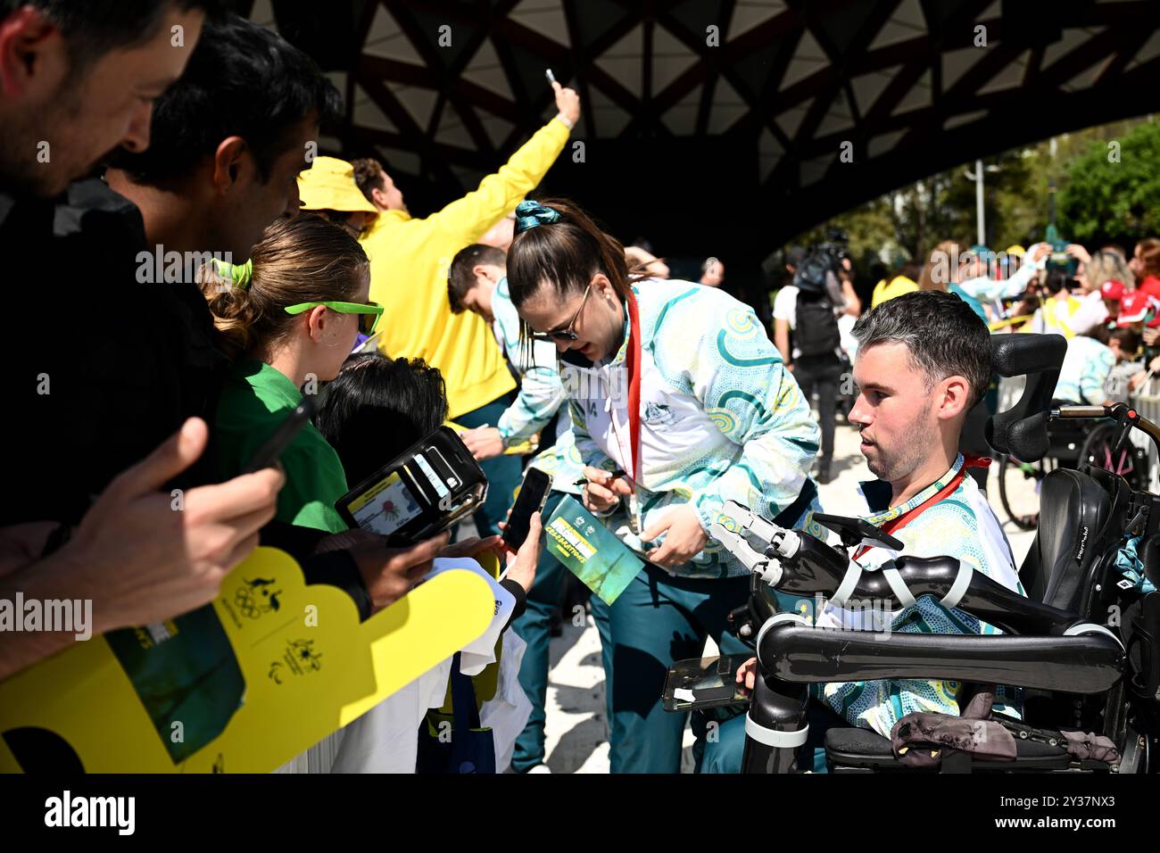 Sydney, Australia. 13th Sep, 2024. Para-boccia athlete Daniel Michel ...