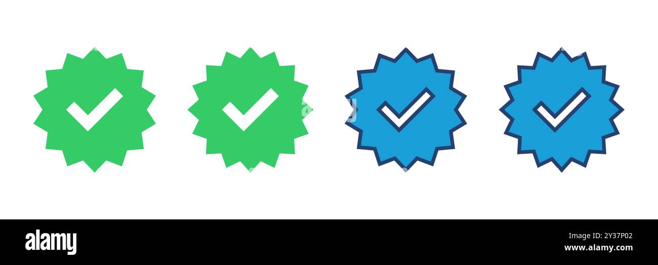 verified icon vector. verification check mark. approved icon Stock ...