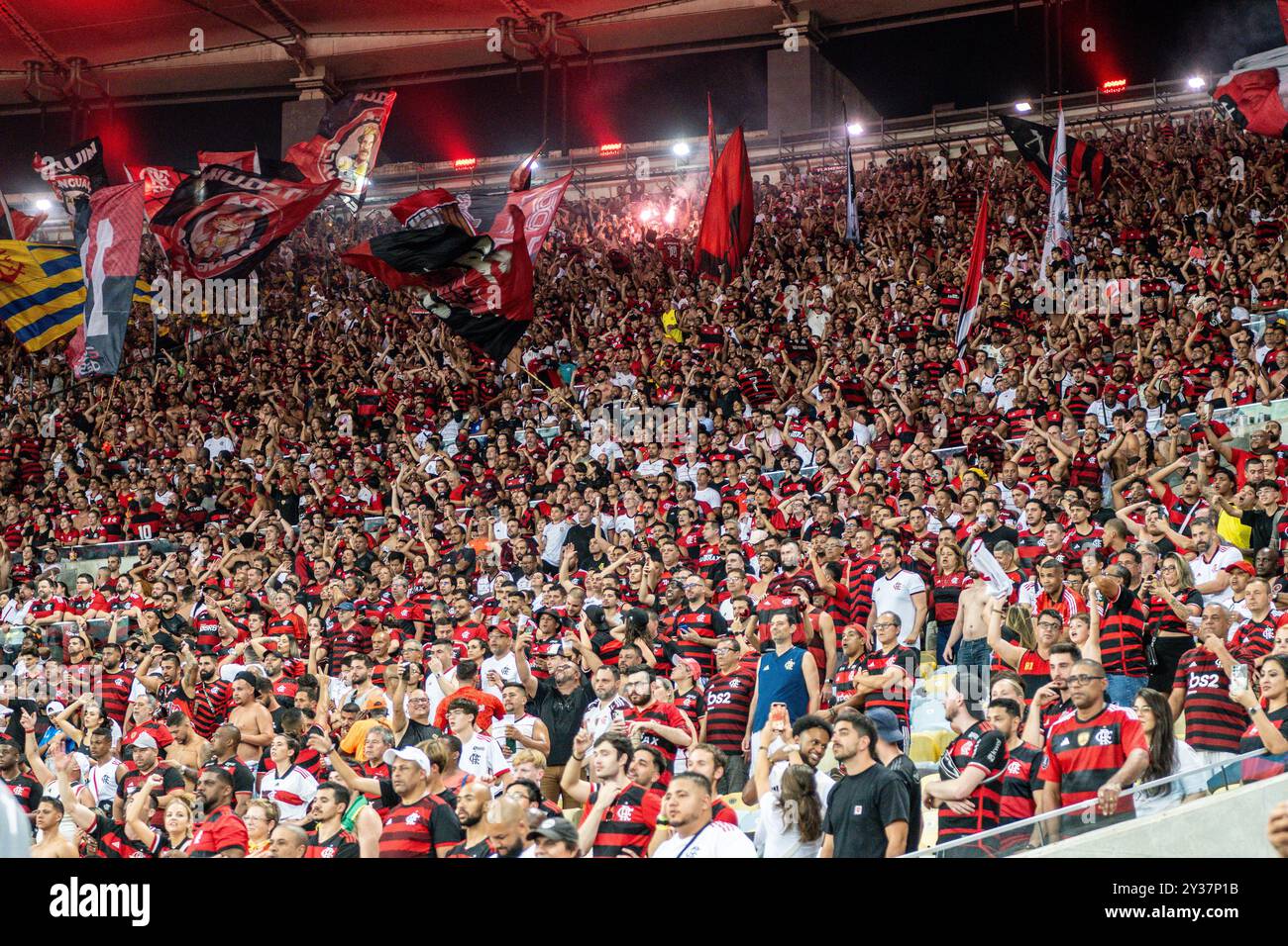 Rio, Brazil - septrember 12 2024: Fans in match between Flamengo x ...