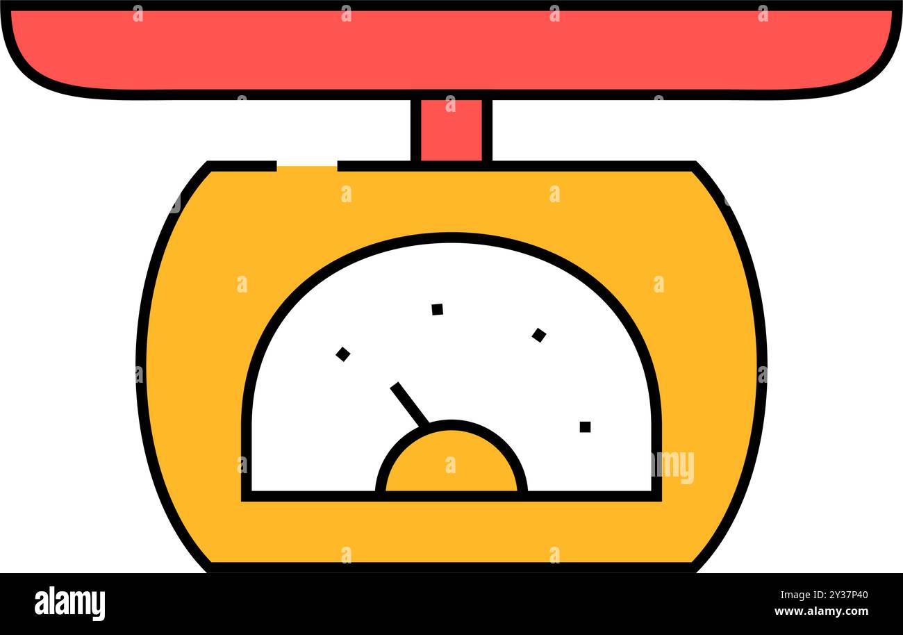 scales for weight clothes icon color illustration Stock Vector Image ...