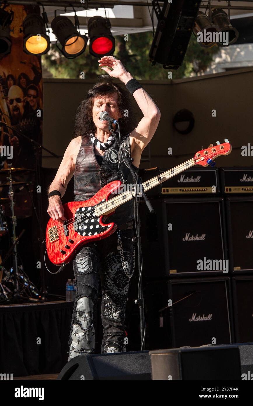 Rudy Sarzo of Quiet Riot on stage at the Rock for Ronnie / "Stand Up ...