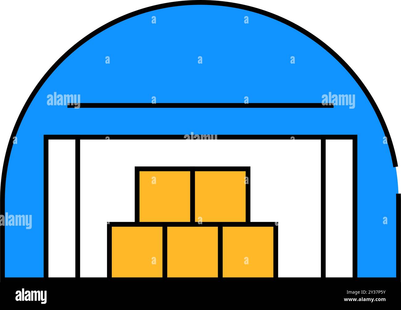 warehouse building icon color illustration Stock Vector Image & Art - Alamy