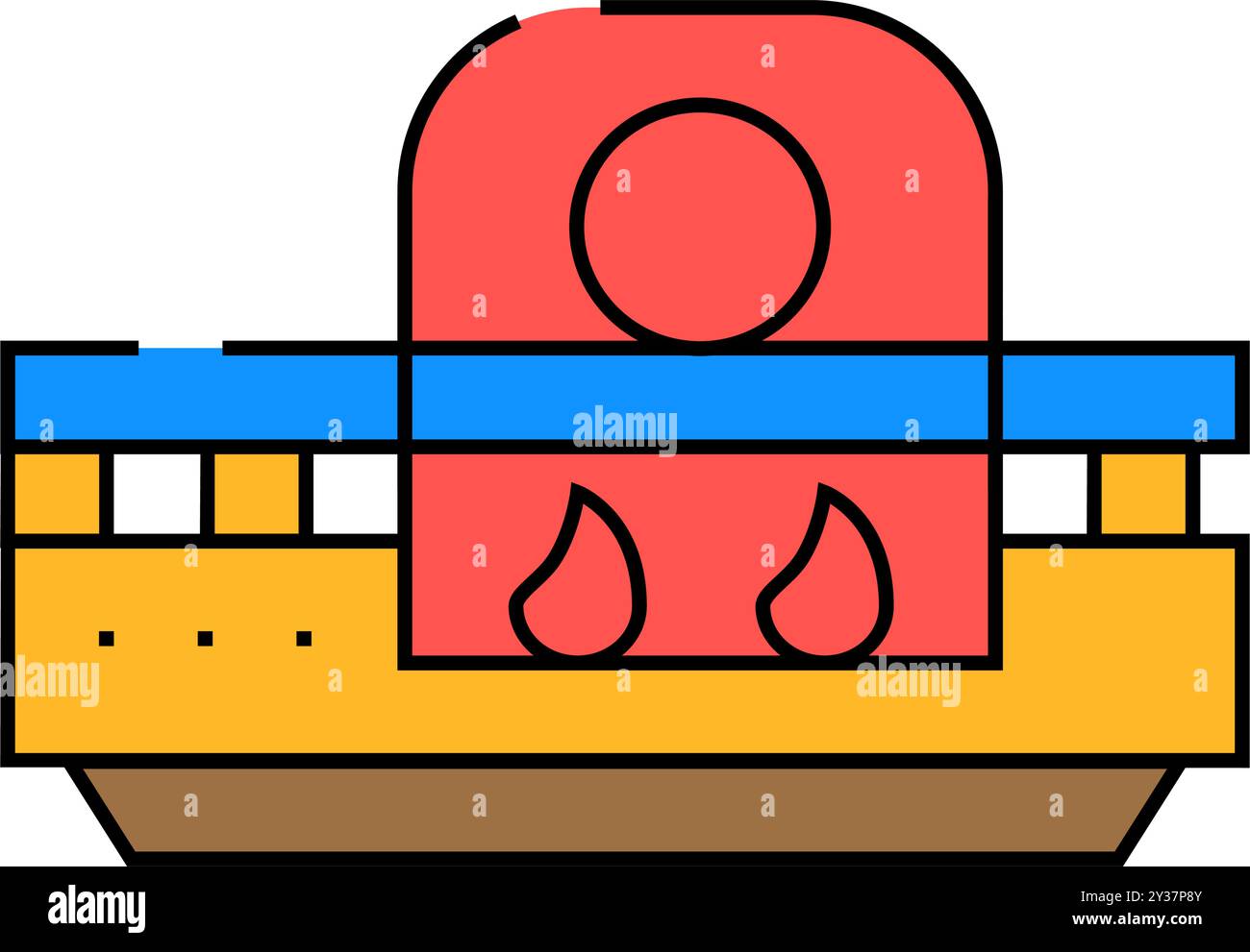 Heat treatment color icon hi-res stock photography and images - Alamy