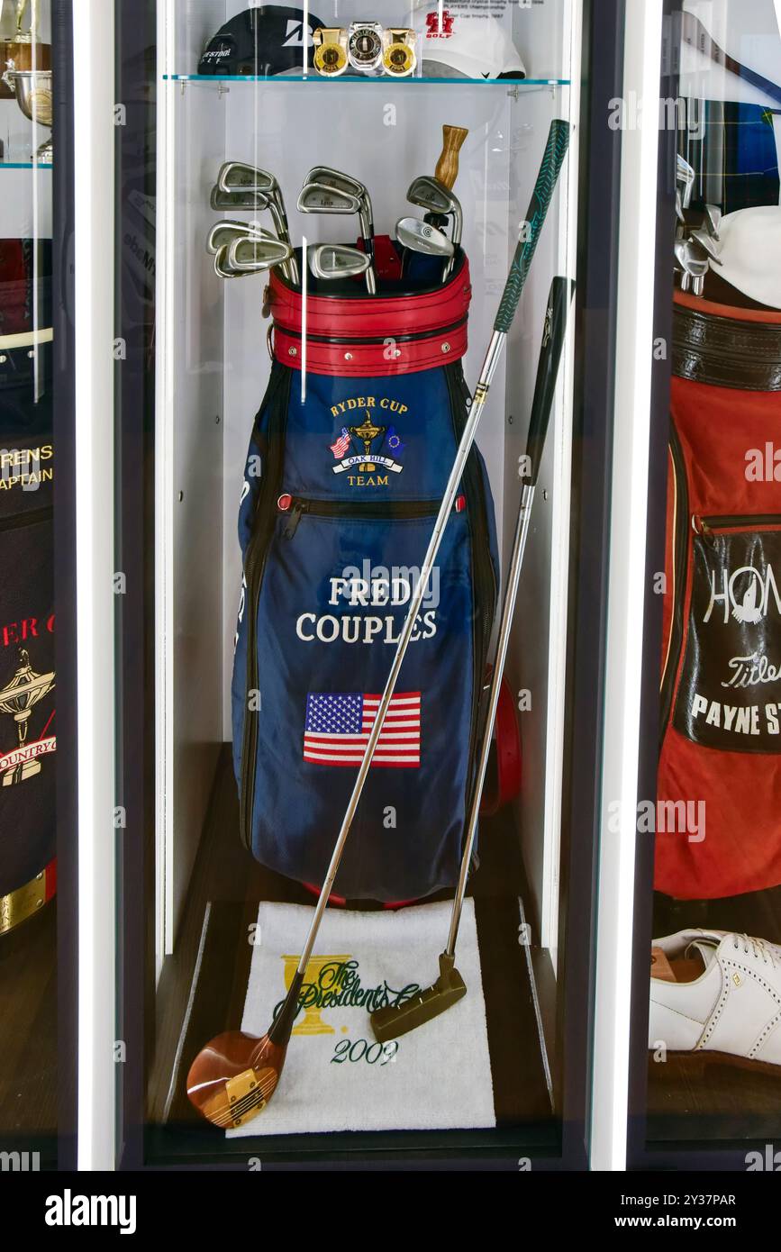 Displays at the USGA World Golf Hall of Fame at Pinehurst Golf Course ...