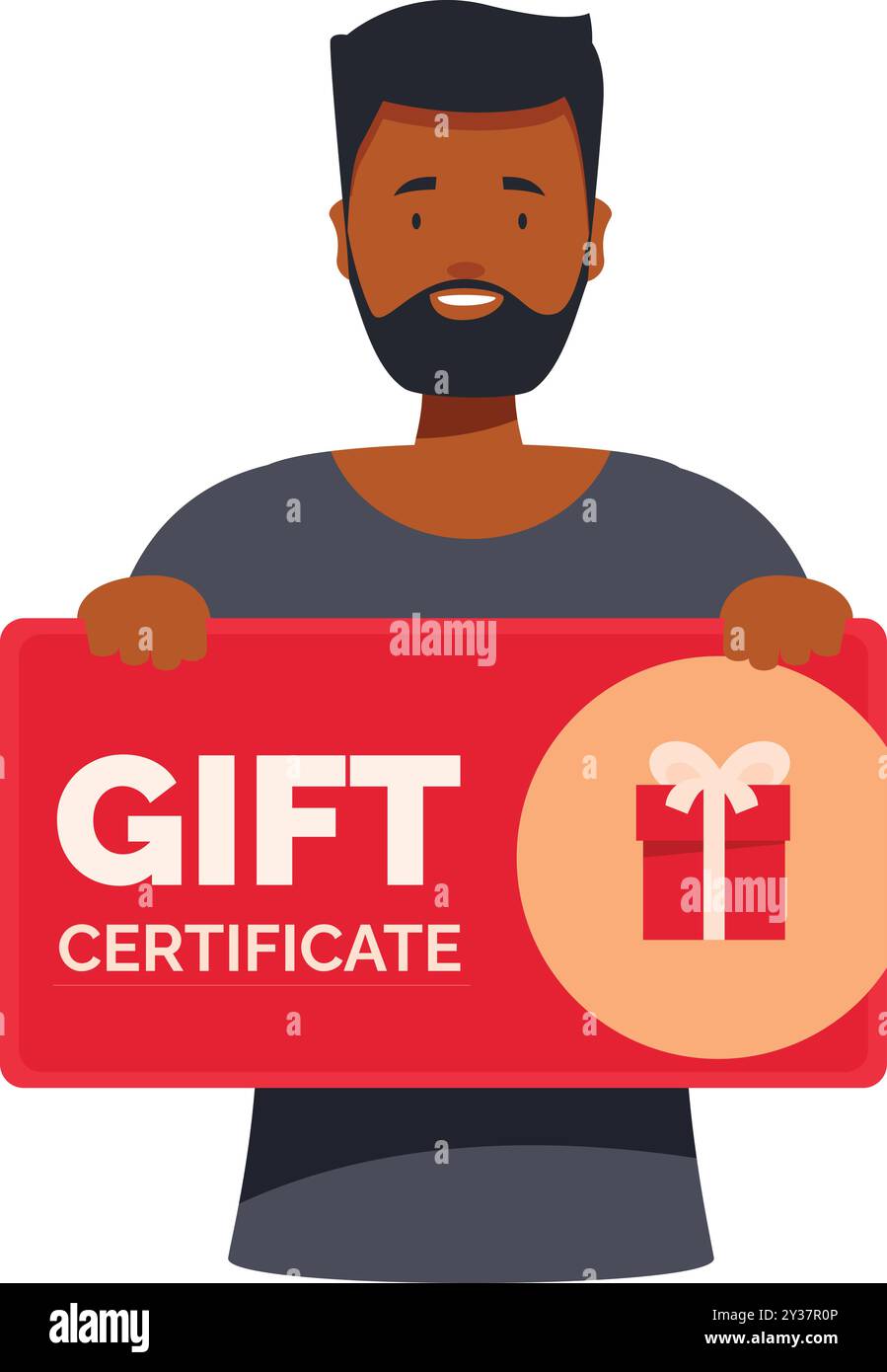 Business card bearded man Cut Out Stock Images & Pictures - Alamy