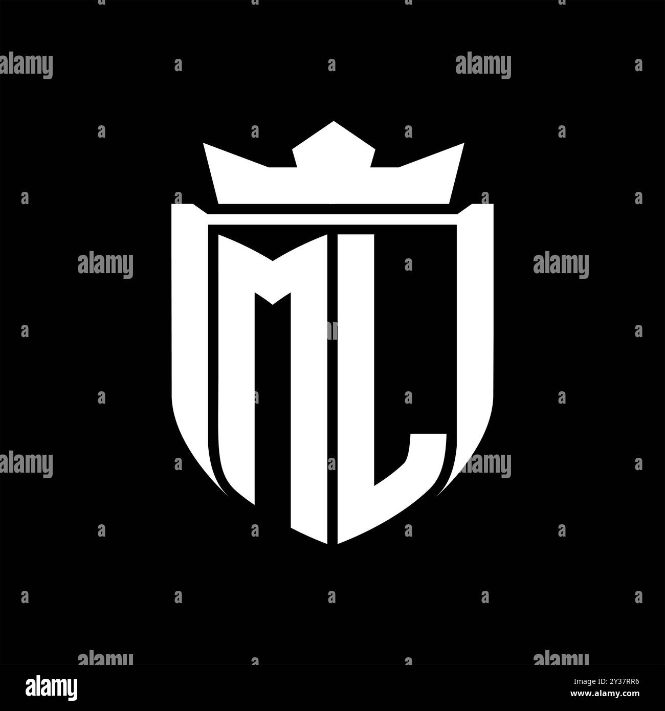 Ml logo design hi-res stock photography and images - Alamy