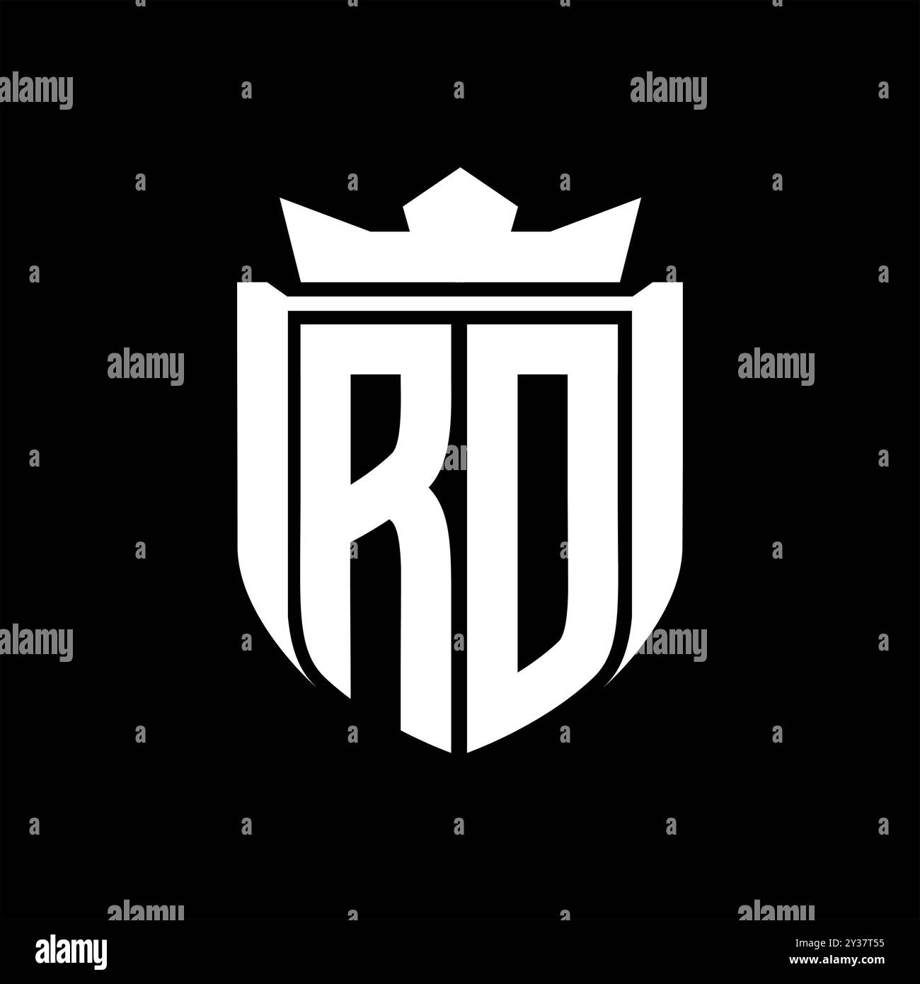 Rd logo design Black and White Stock Photos & Images - Alamy