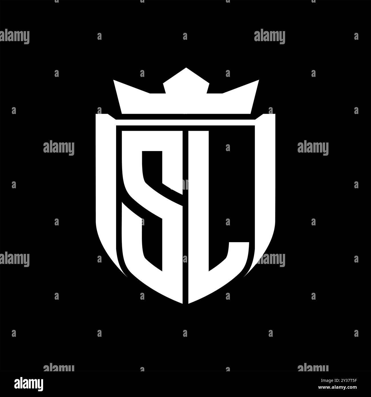 Initial sl logo Black and White Stock Photos & Images - Alamy