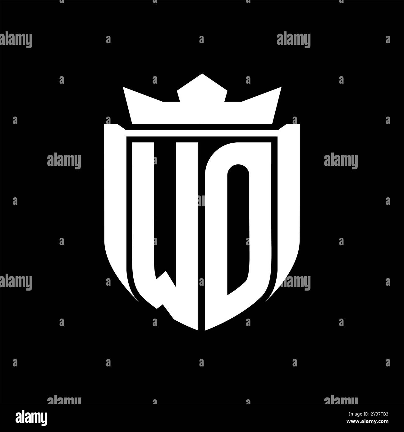 Wo modern logo hi-res stock photography and images - Alamy