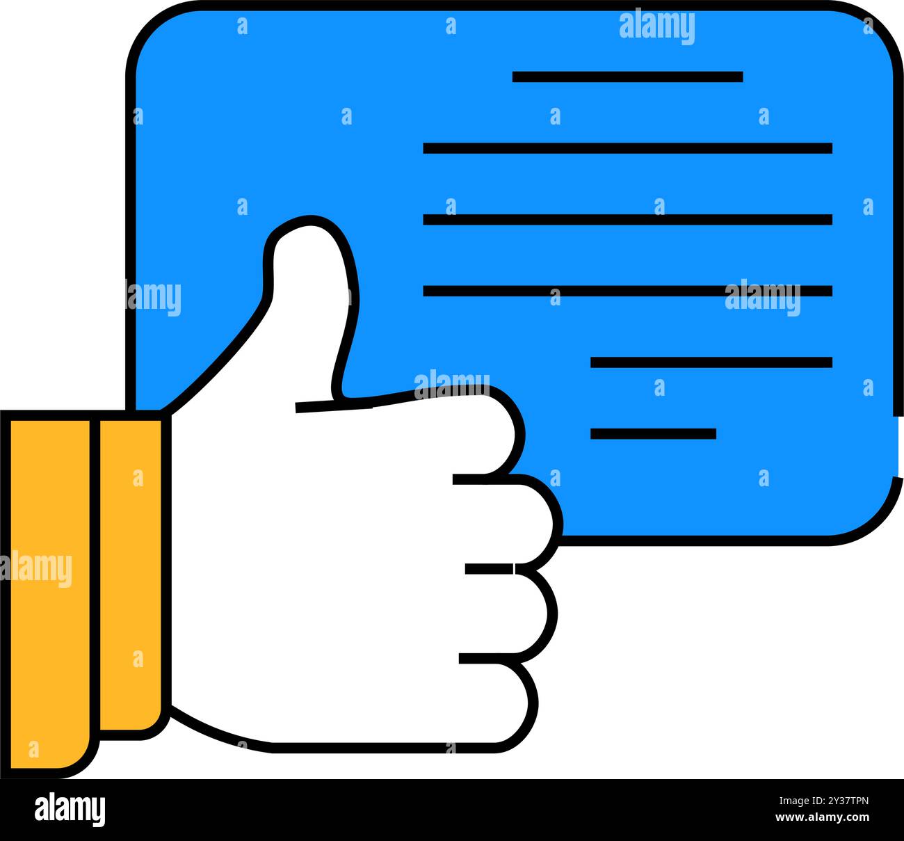 review with like icon color illustration Stock Vector Image & Art - Alamy