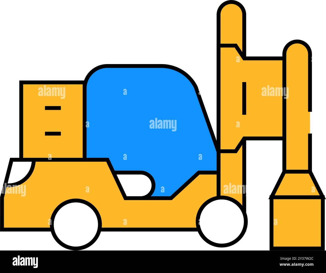 pile driver icon color illustration Stock Vector Image & Art - Alamy