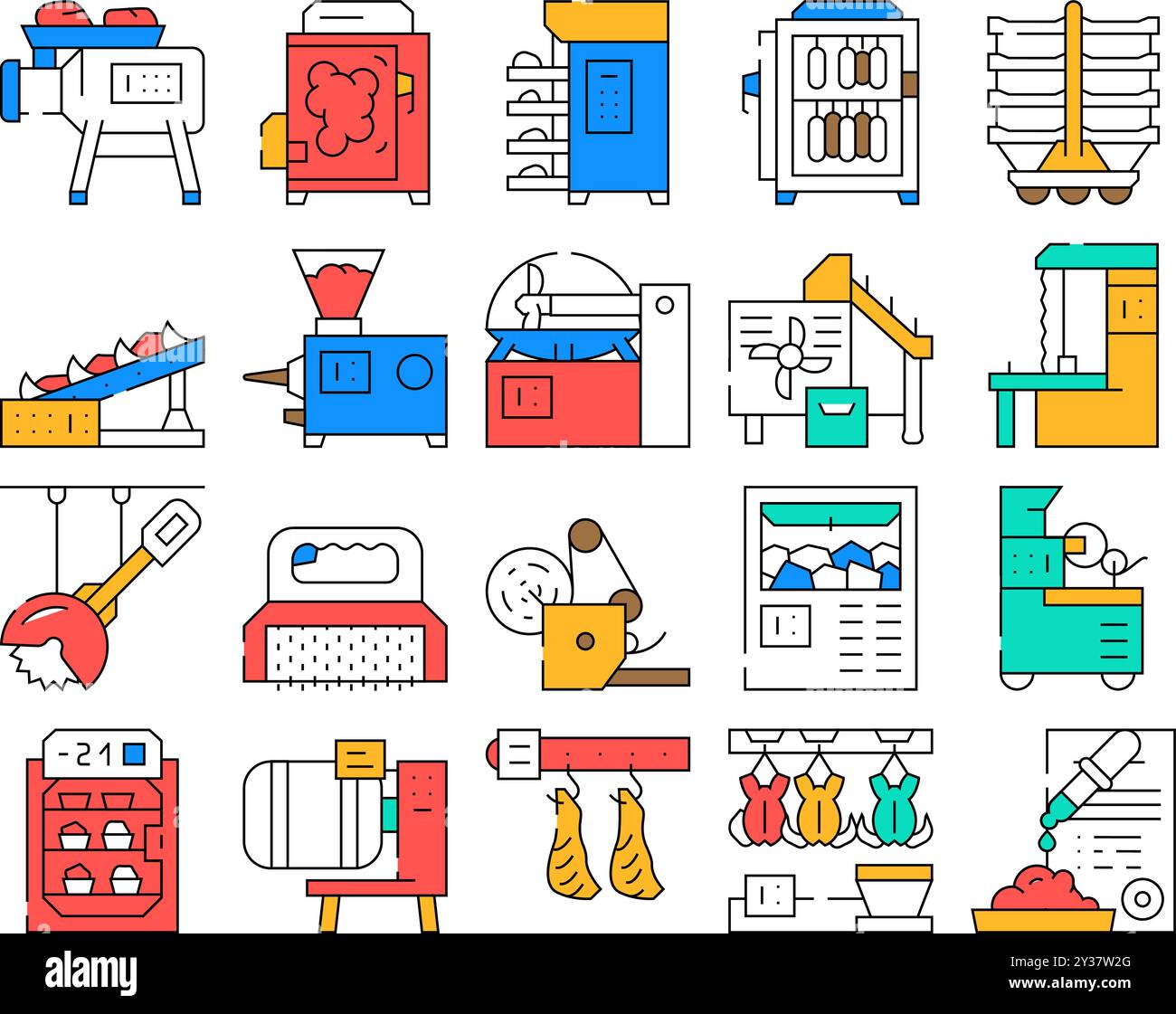 Chicken processing factory Cut Out Stock Images & Pictures - Alamy