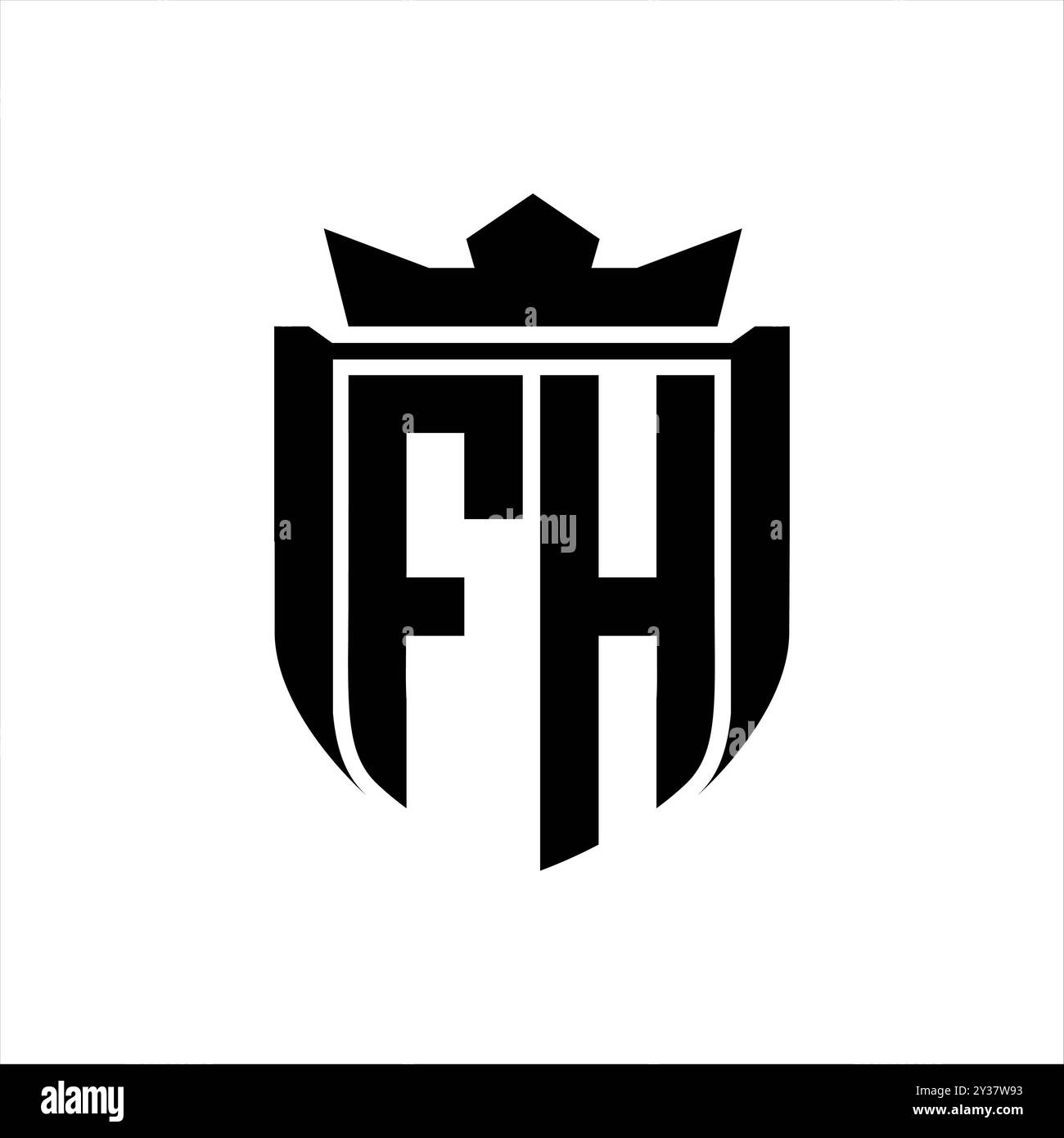 Fh logo design hi-res stock photography and images - Alamy