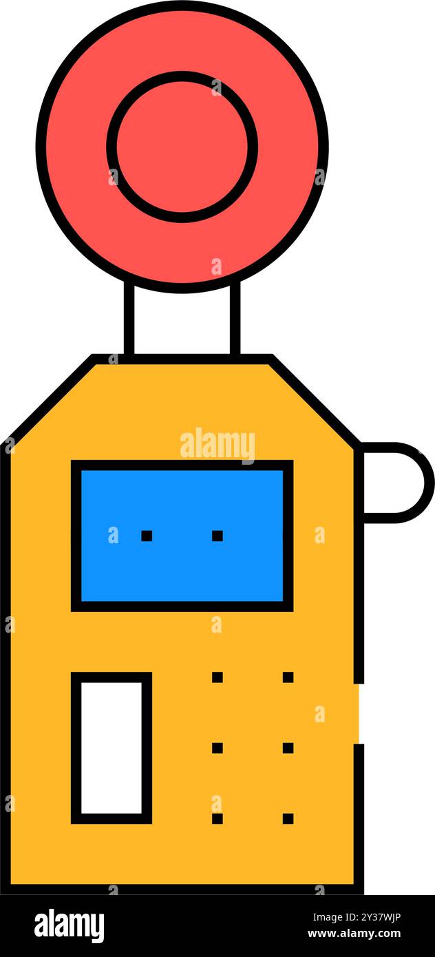 noise meter measuring device icon color illustration Stock Vector Image ...