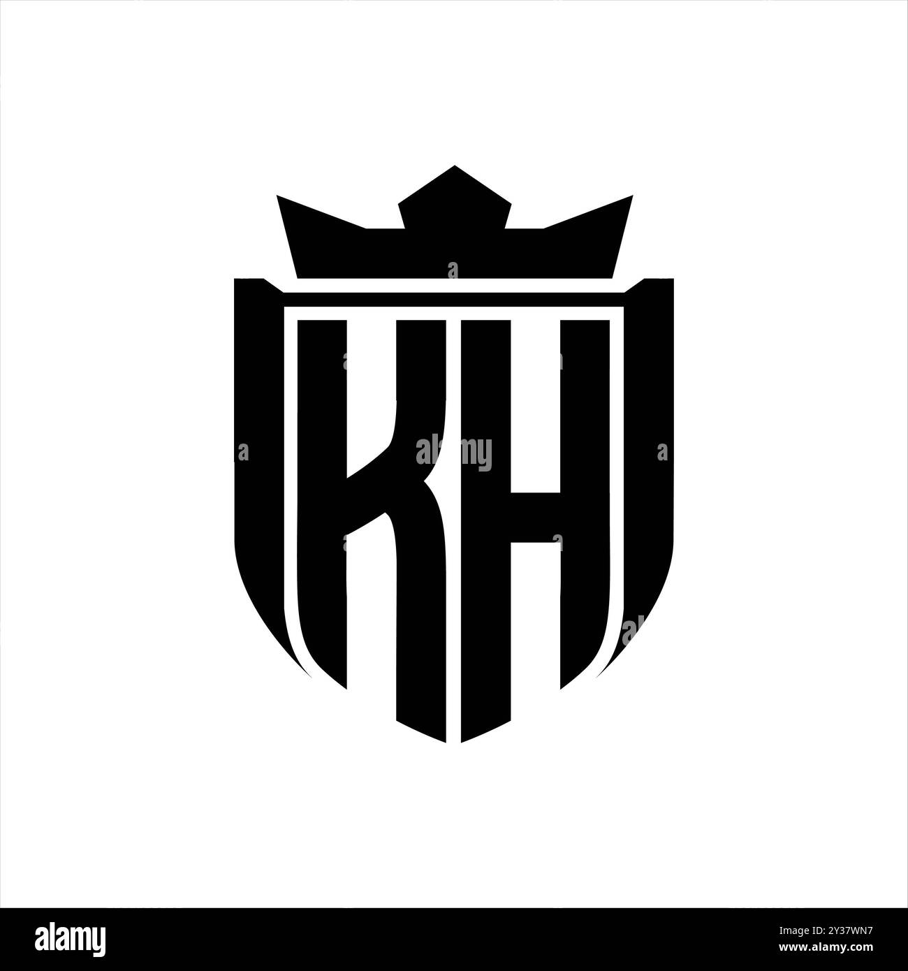 Kh modern logo hi-res stock photography and images - Alamy