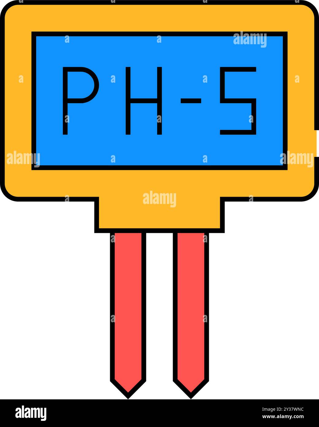 ph meter measuring equipment icon color illustration Stock Vector Image ...