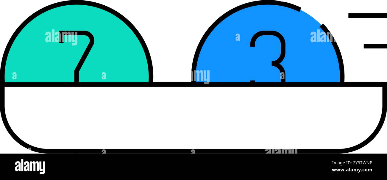 winning lotto numbers balls icon color illustration Stock Vector Image ...