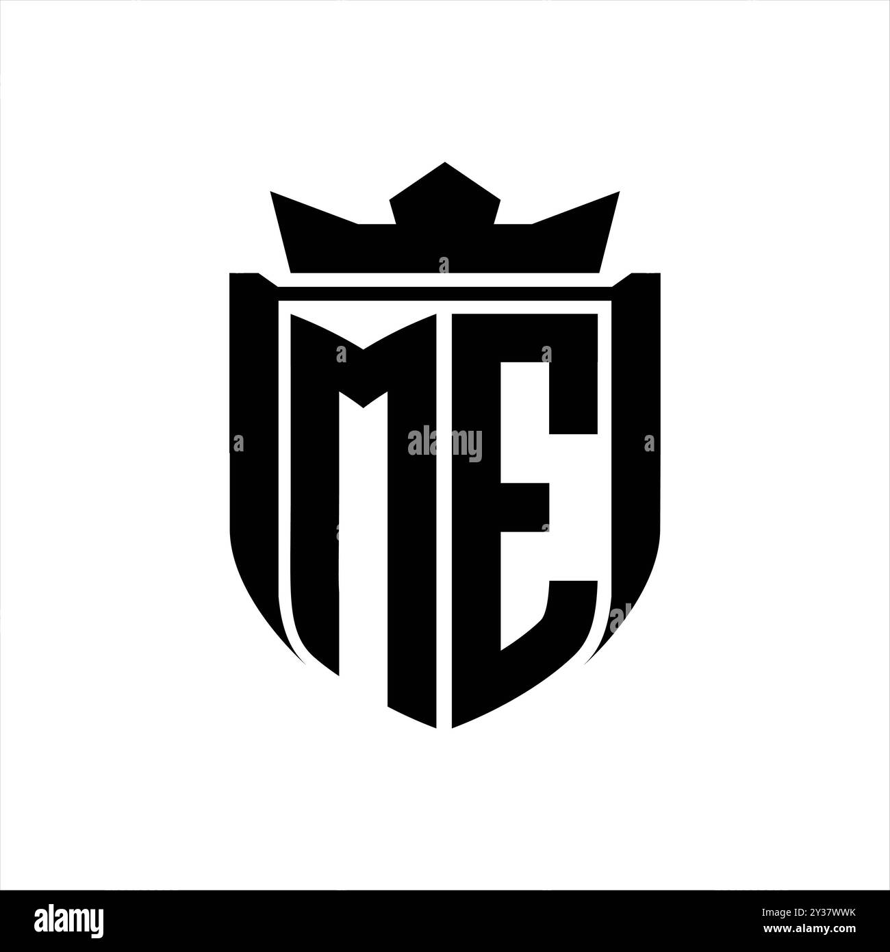 Simple and creative crown logo hi-res stock photography and images - Alamy