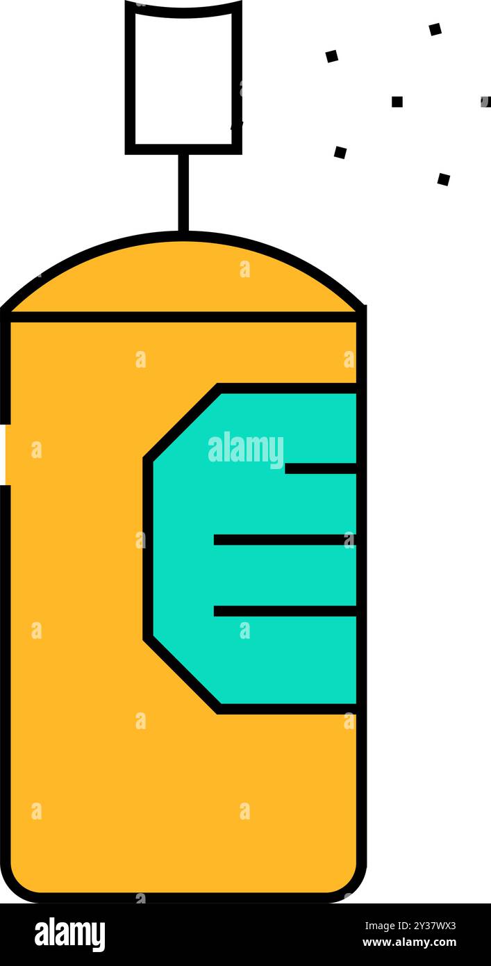 paint color bottle icon color illustration Stock Vector Image & Art - Alamy