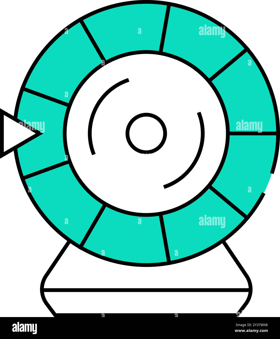 lottery wheel icon color illustration Stock Vector Image & Art - Alamy