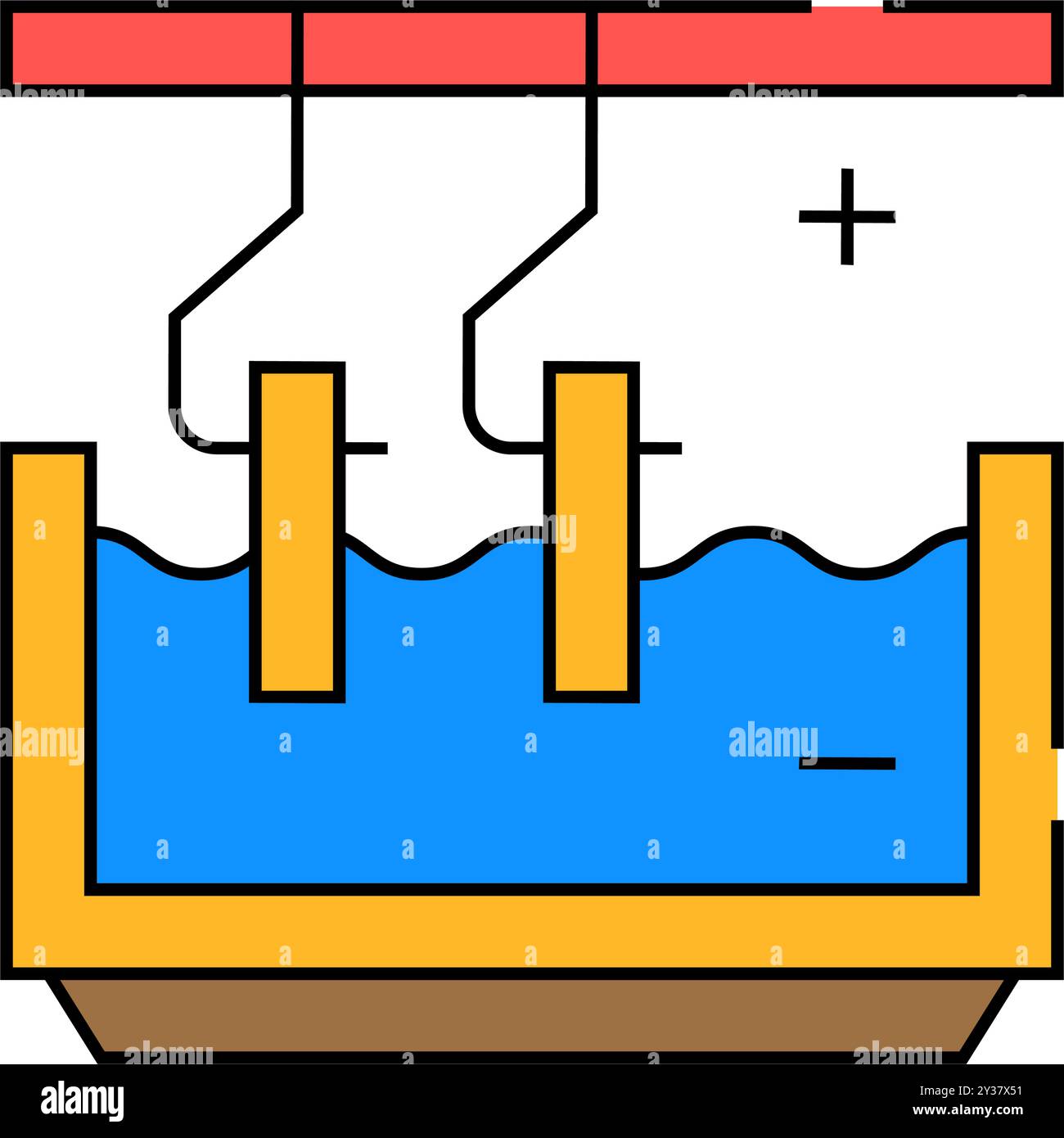 galvanic bath icon color illustration Stock Vector Image & Art - Alamy