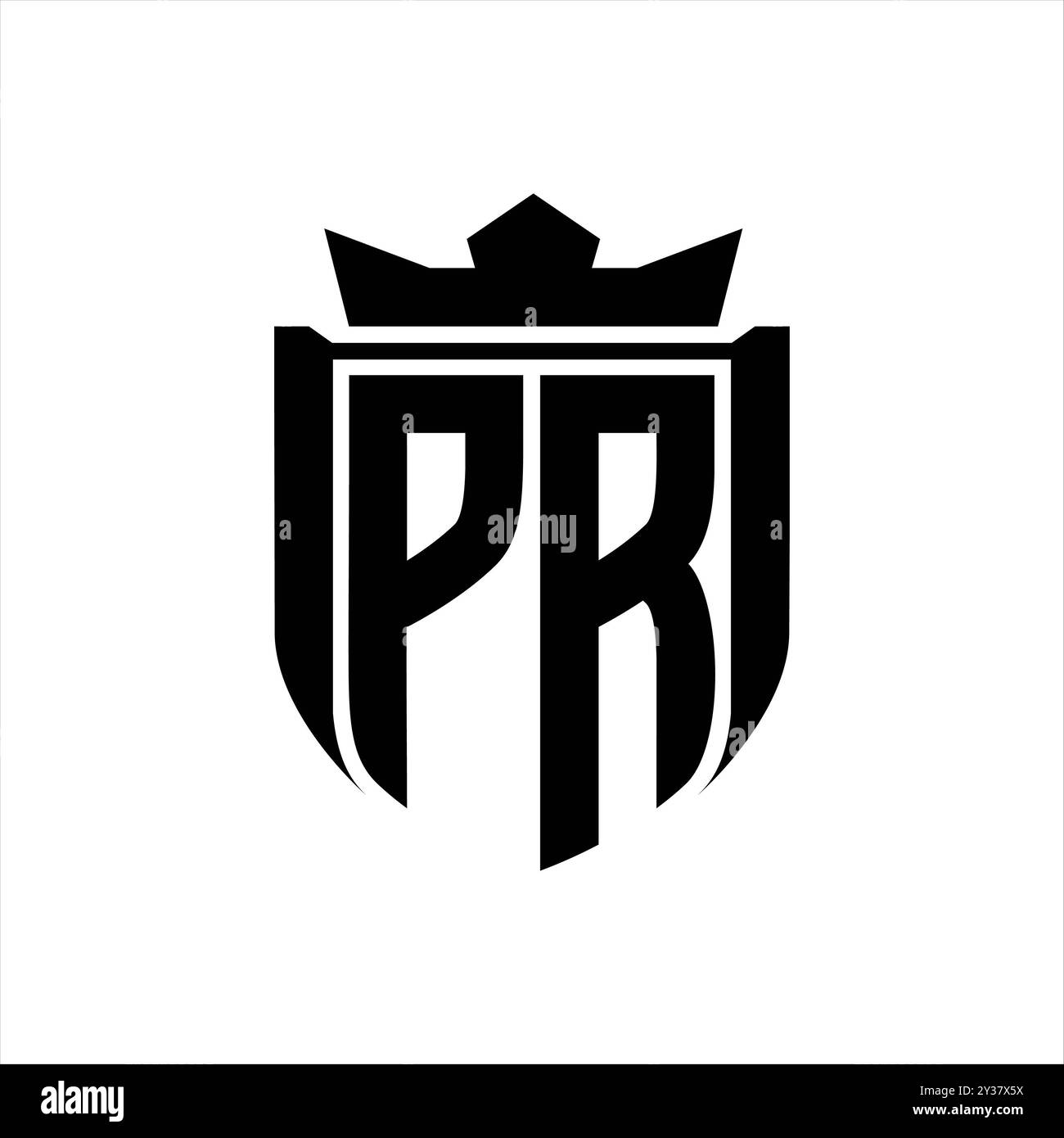 Pr letter logo design hi-res stock photography and images - Alamy