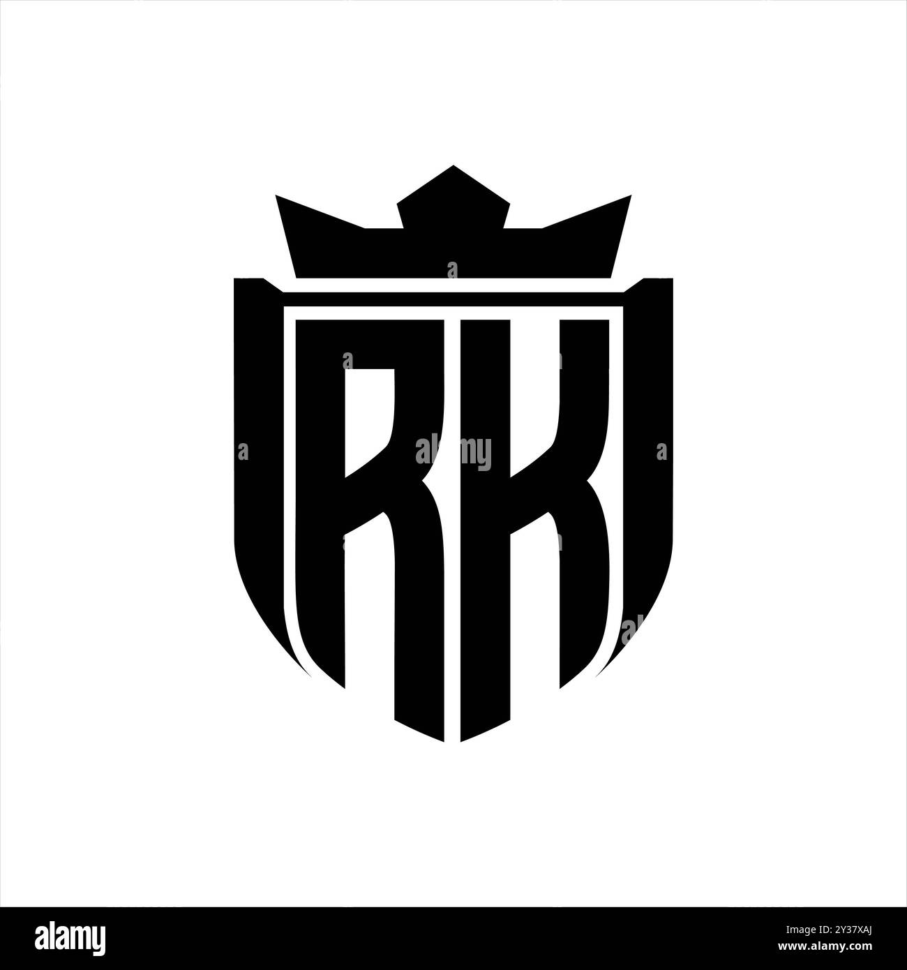 Simple and creative crown logo hi-res stock photography and images - Alamy