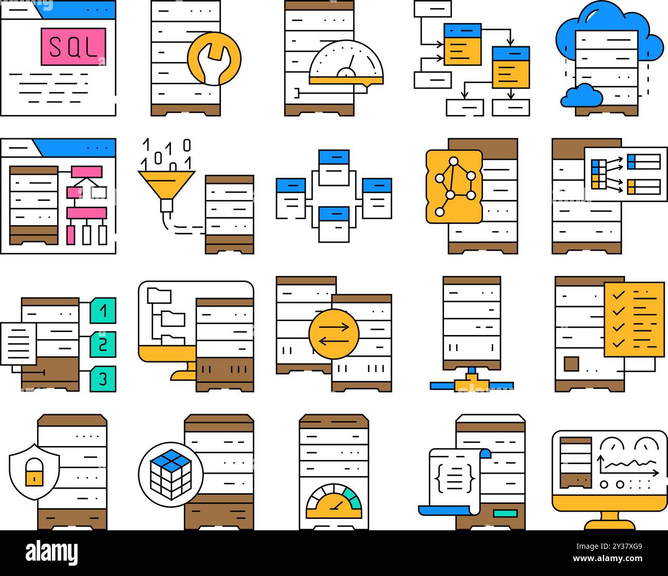 Data center cabinet folder hi-res stock photography and images - Alamy