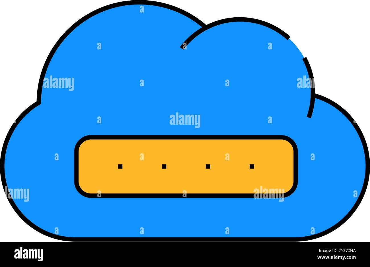 memory cloud storage icon color illustration Stock Vector Image & Art ...