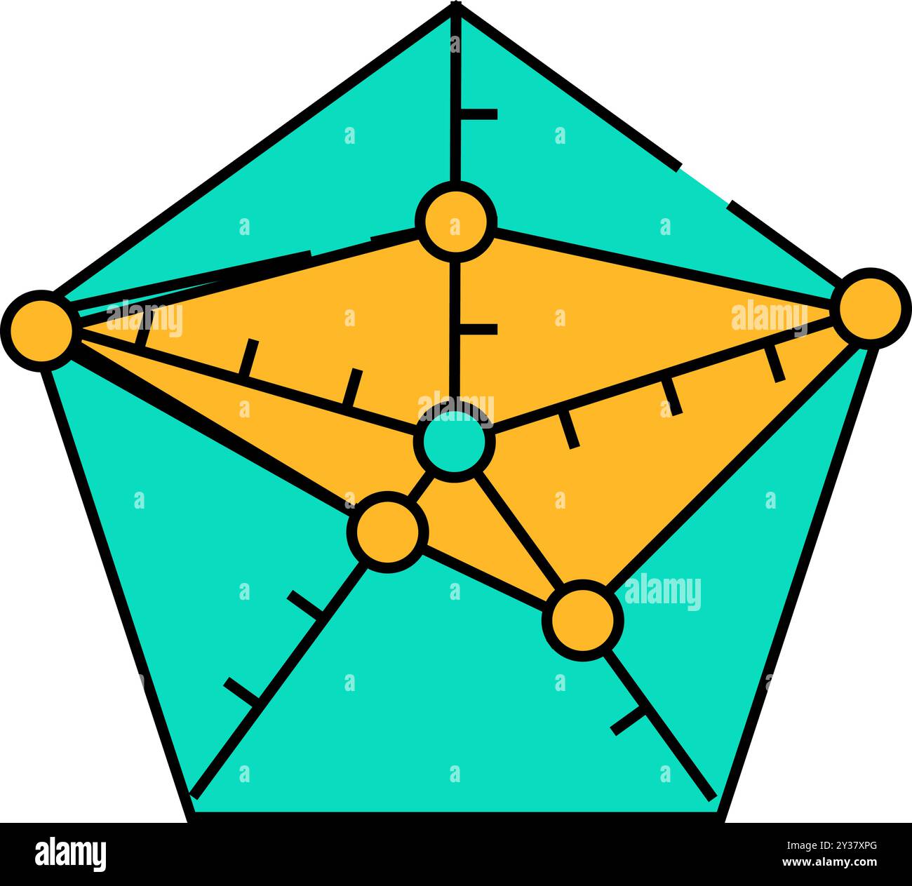 radar chart icon color illustration Stock Vector Image & Art - Alamy