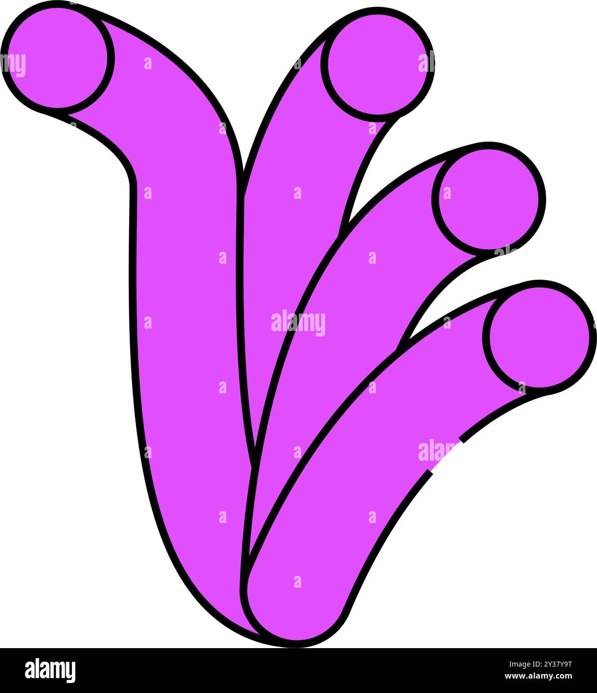 coral tube form icon color illustration Stock Vector Image & Art - Alamy