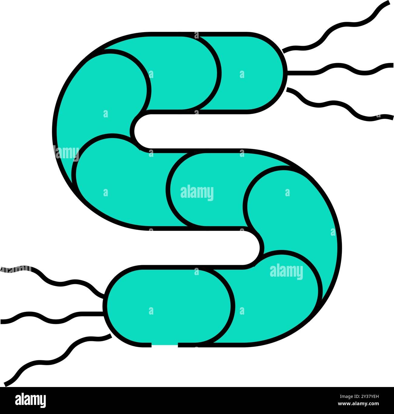 spirilla bacteria icon color illustration Stock Vector Image & Art - Alamy