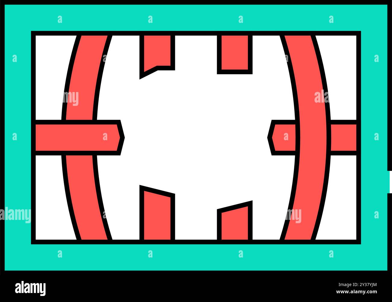 damaged cell window icon color illustration Stock Vector Image & Art ...