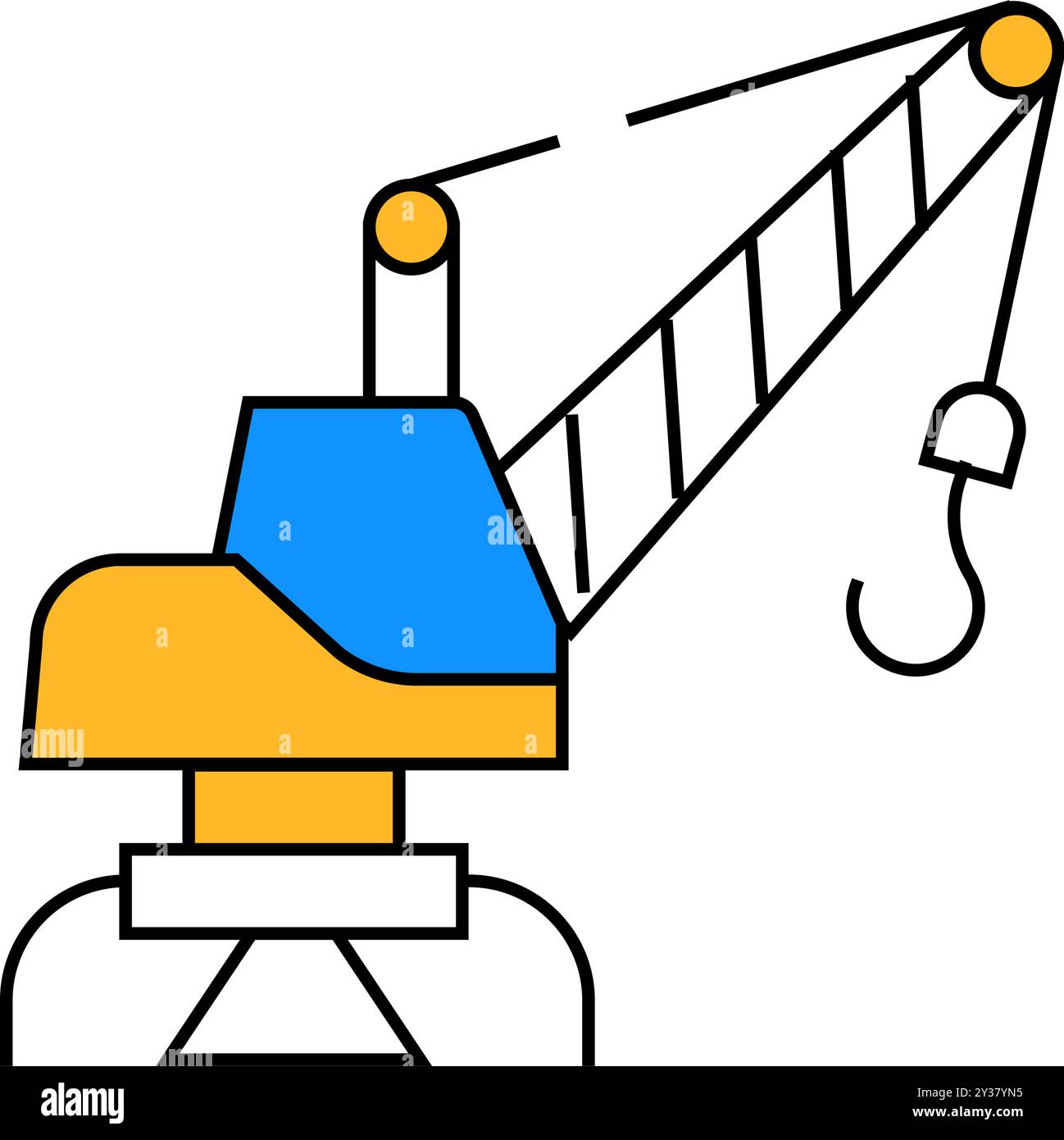 port crane icon color illustration Stock Vector Image & Art - Alamy