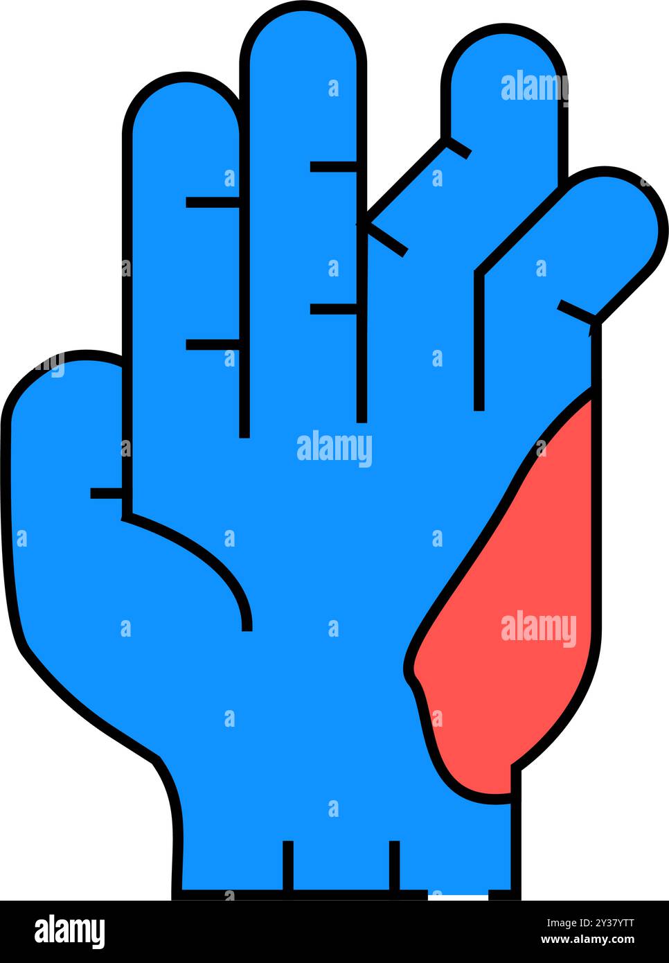 displaced fracture icon color illustration Stock Vector Image & Art - Alamy