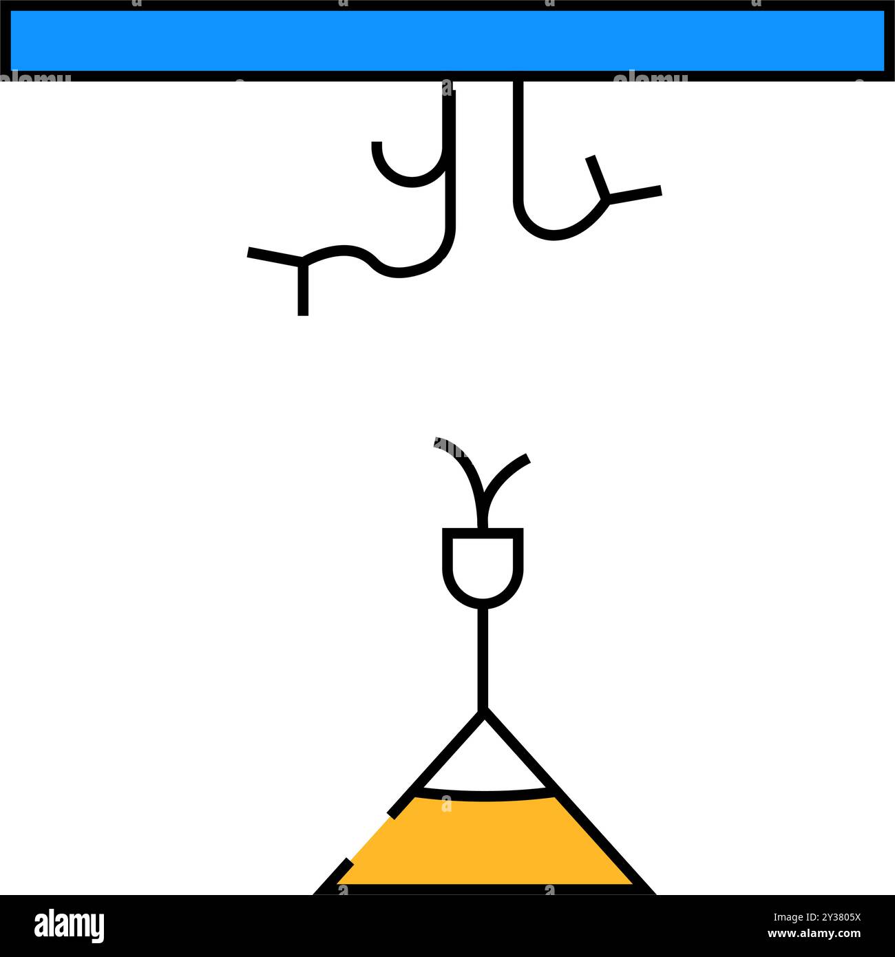 chandelier installation icon color illustration Stock Vector Image ...